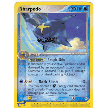 SHARPEDO Rare Pokemon EX Ruby & Sapphire Card # 22