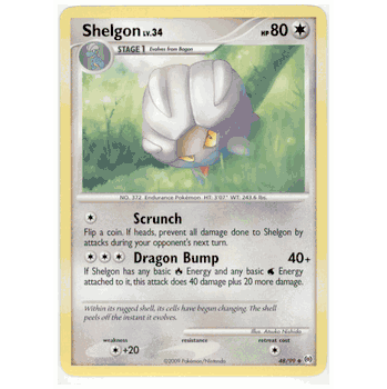 SHELGON LV.34 Uncommon Pokemon Arceus Card # 48