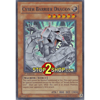 SOI - 006 Cyber Barrier Dragon YuGiOh Super Rare Holofoil Card - Shadow ...