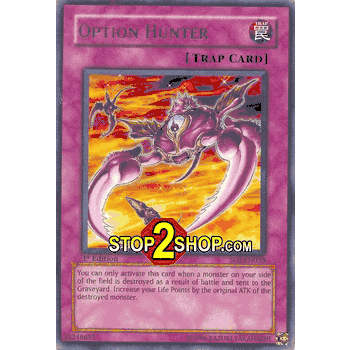 SOI - 058 Option Hunter YuGiOh Rare Card - Shadow of Infinity English ...