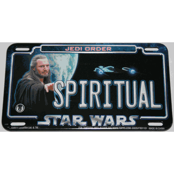 SPIRITUAL - 2011 Star Wars Power Plate - Authentic Metal Mini Star Wars ...
