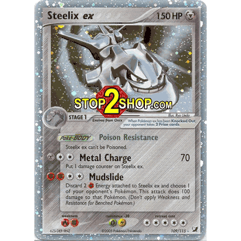 STEELIX EX Unseen Forces Holofoil EX Rare Card # 109