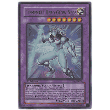 STON - 036 Elemental Hero Glow Neos Ultra Rare Yu-gi-oh Holofoil Card
