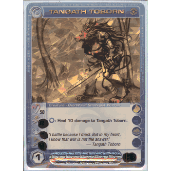 TANGATH TOBORN Chaotic SR Foil Card & Code MAX COURAGE STAT OF 50 Dawn ...
