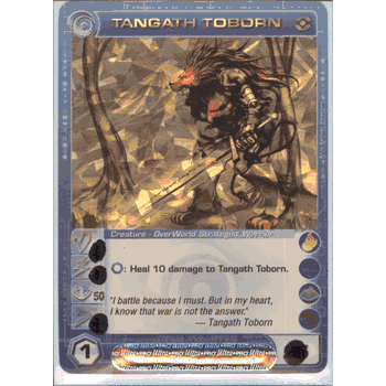 TANGATH TOBORN Chaotic SR Foil Card & Code MAX WISDOM STAT OF 50 Dawn ...