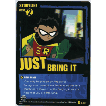 Teen Titans Rare Card # 7 Just Bring It