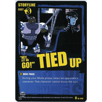 Teen Titans Uncommon Storyline Card # 3 Tied Up