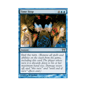 Time Stop MTG Champions of Kamigawa Rare Card