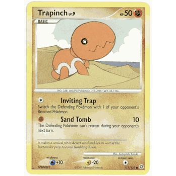 TRAPINCH Lv.9 Pokemon Secret Wonders Common Card # 115