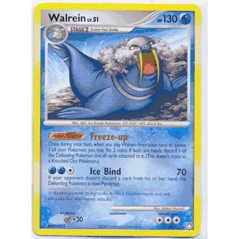 WALREIN LV.51 Pokemon Mysterious Treasures Rare Card # 39