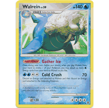 WALREIN Pokemon Platinum Rising Rivals Rare Card # 36