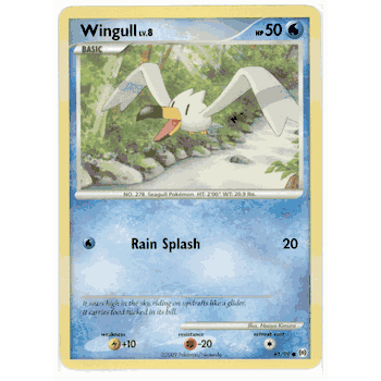 WINGULL LV.8 Common Pokemon Arceus Card # 81
