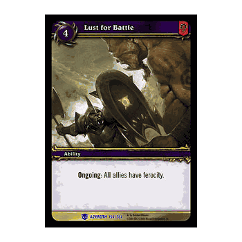 World of Warcraft Collectible Card Game Heroes of Azeroth Card # 154 ...