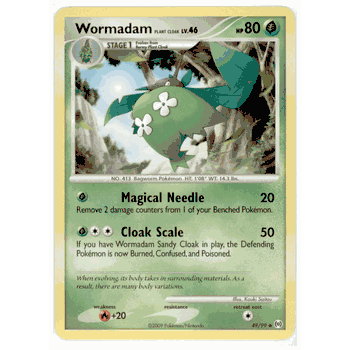 WORMADAM PLANT CLOAK LV.46 Uncommon Pokemon Arceus Card # 49