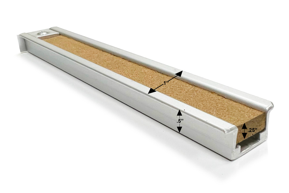 1 Inch Plas-Cork Map Rail
