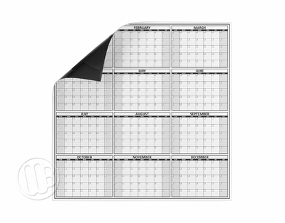 12 Month Roll Up Calendar Magnet Sheet | OptiMA