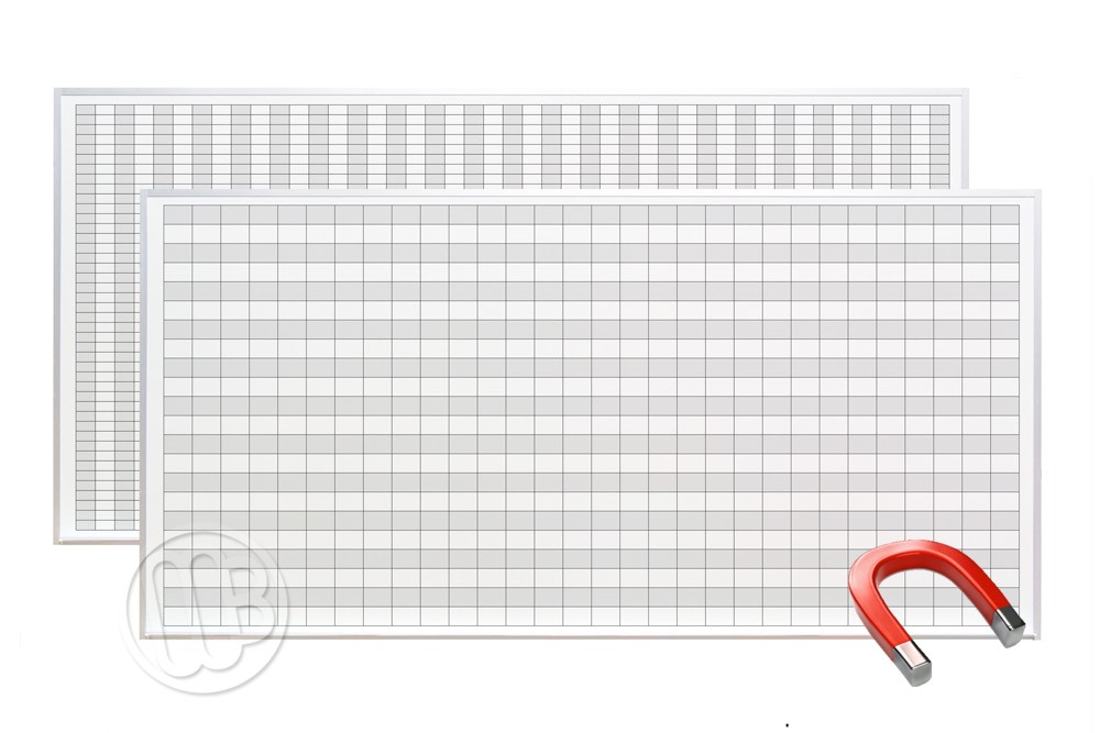 Magnetic Dry Erase Grid Boards - 4' x 8' | OptiMA