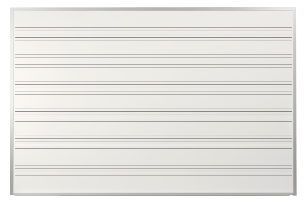 Magnetic Music Staff Whiteboards - 5' Tall | OptiMA