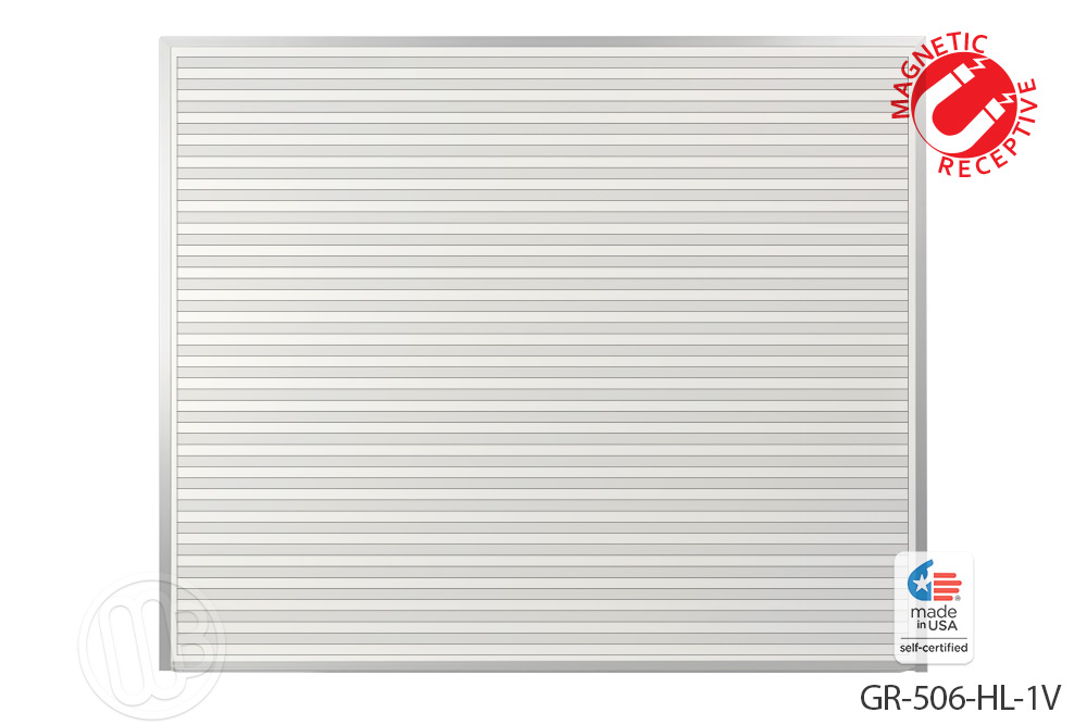 Horizontal Lined Dry Erase Board - 5' x 6' | Signature Series