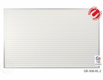 Horizontal Lined Dry Erase Board - 5' x 8' | Signature Series