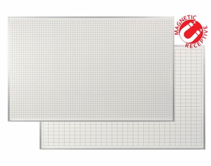 Magnetic Dry Erase Grid Board - 5' x 8' | Signature Series