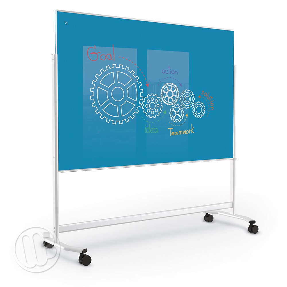 Colored Portable Magnetic Glass Board