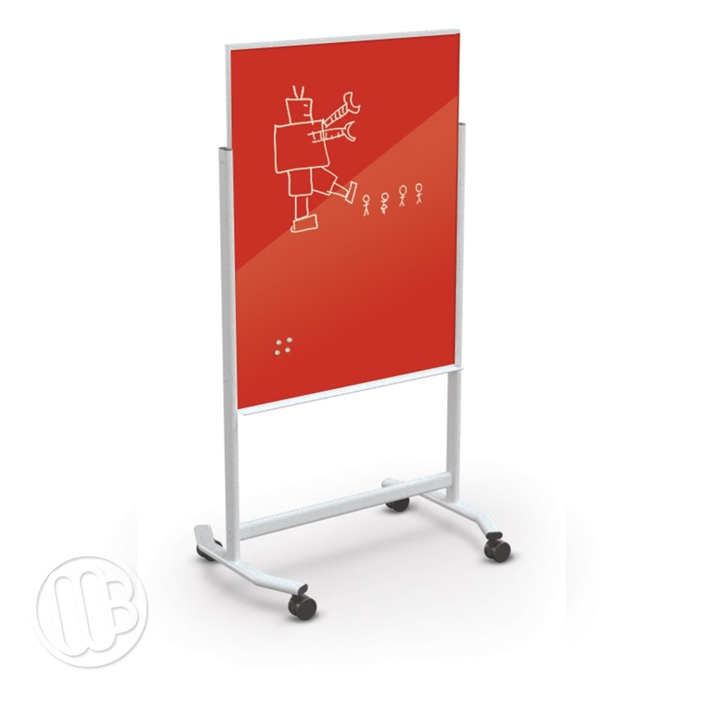 Colored Portable Magnetic Glass Board