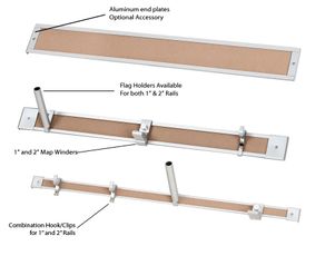 Cork Map Rail & Accessories