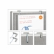 Adjustable Cubicle Board Hangers - Set of 2 | Best-Rite