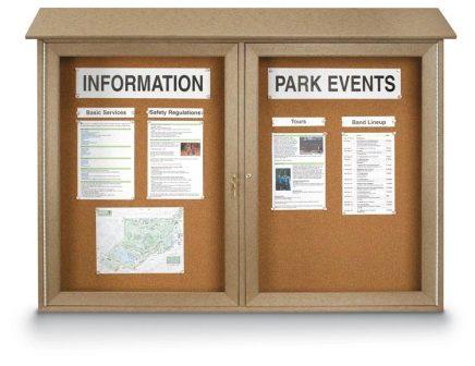 Double Door Outdoor Message Center