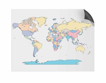Dry Erase World Map Magnet from OptiMA