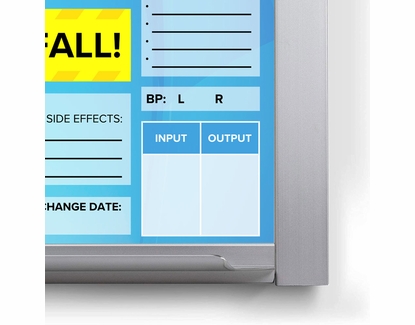 Custom Printed Hospital Dry Erase Boards | Emergency Room Whiteboards