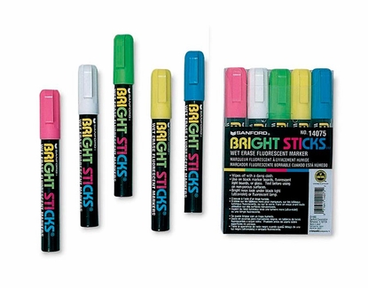 Expo Bright Stick Fluorescent Marker Set