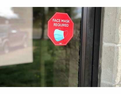 Face Mask Required Wall Signs