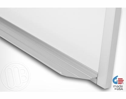 Magnetic Whiteboard with Map Rail