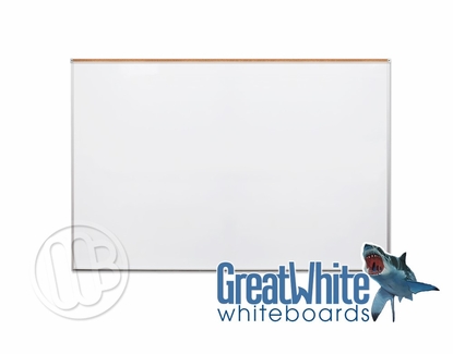 Magnetic Whiteboard with Map Rail
