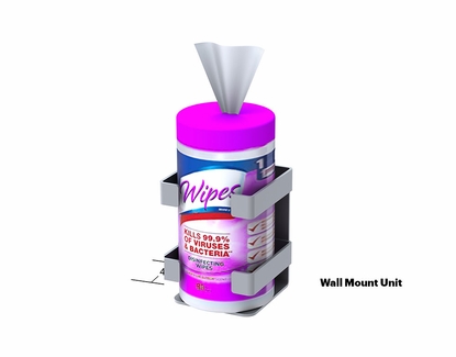Hand Sanitizer Wipes Dispenser Stand, Square Base