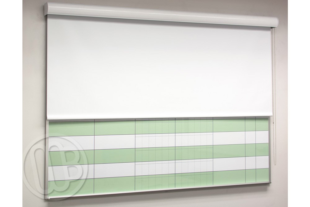 Whiteboard Privacy Screen by HideAway | Pull Down Screen | OptiMA