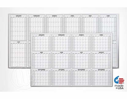 12 Month Dry Erase Planning Calendar | Yearly Whiteboard