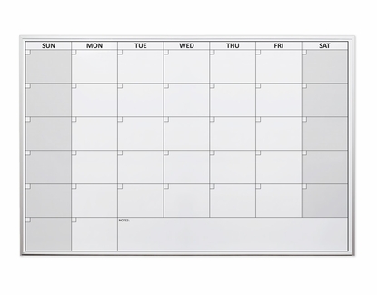 One Month Dry Erase Calendars Magnetic