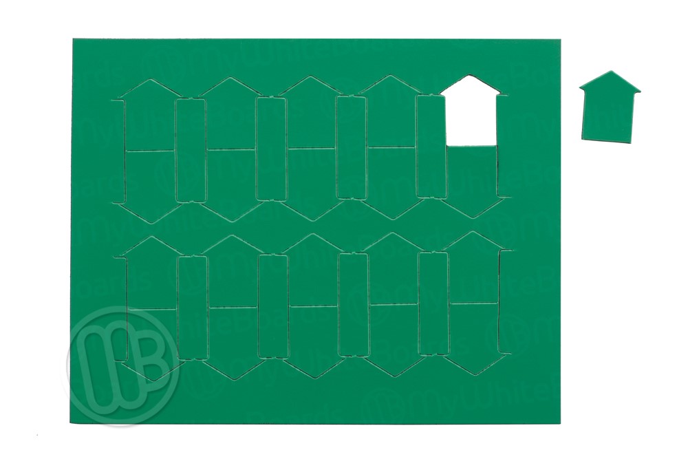 Magnetic Shapes 3/4" Triangles Green