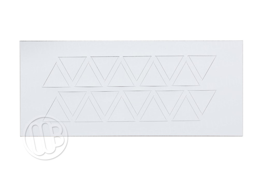 Magnetic Shapes 3/4" Triangles White