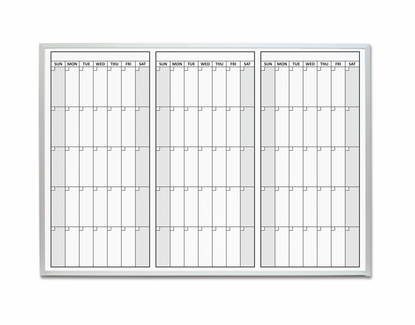 Magnetic Three Month Dry Erase Calendars
