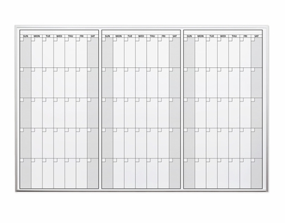 Magnetic Three Month Dry Erase Calendars