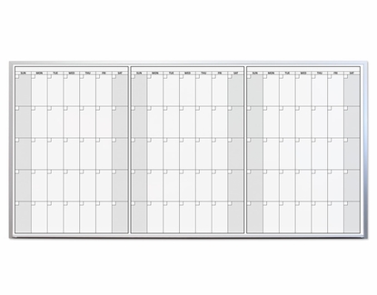 Magnetic Three Month Dry Erase Calendars