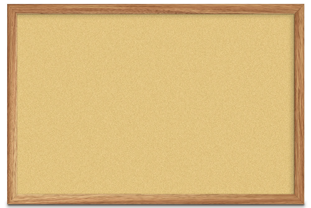 Oak Framed Colored Corkboard