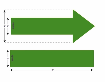 Optima® Wayfinding Floor Arrows (Set of 15)