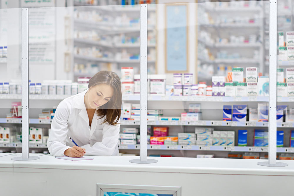 Protective Desk or Counter Shield