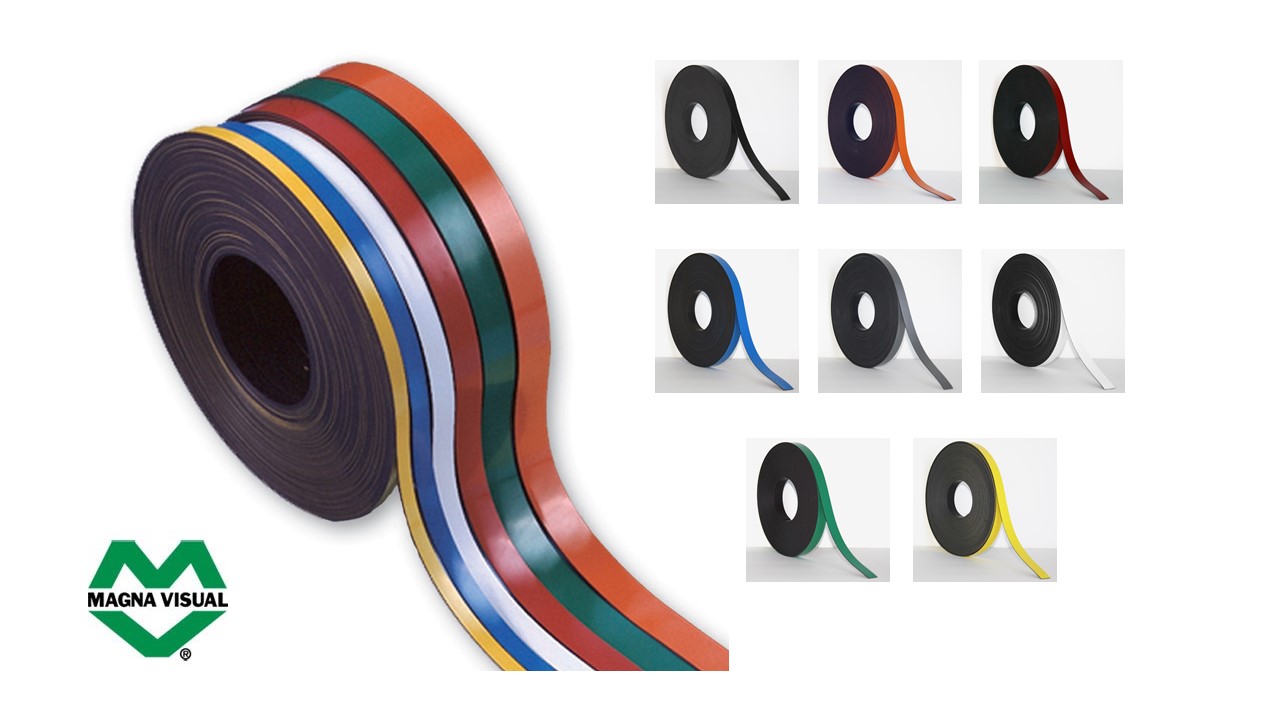 50' Rolls of Write On Wipe Off Magnetic Strips