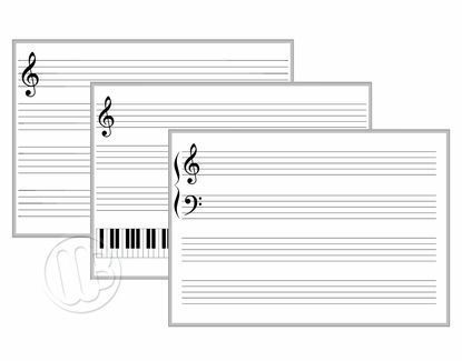 Small Music Staff Dry Erase Boards